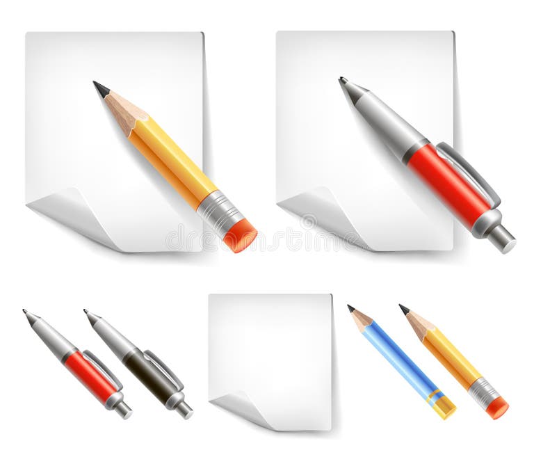 Attached Pencil Stock Illustrations – 572 Attached Pencil Stock ...