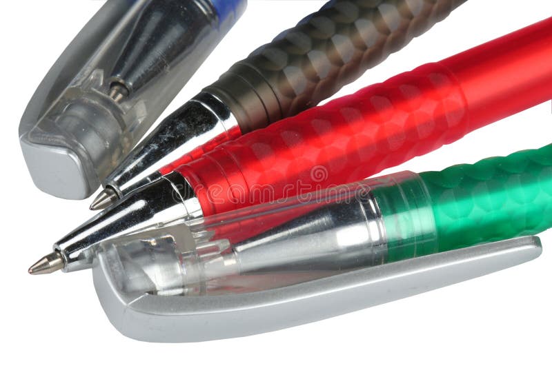 Set of Pencils for a Writing Stock Image - Image of plastic, office ...