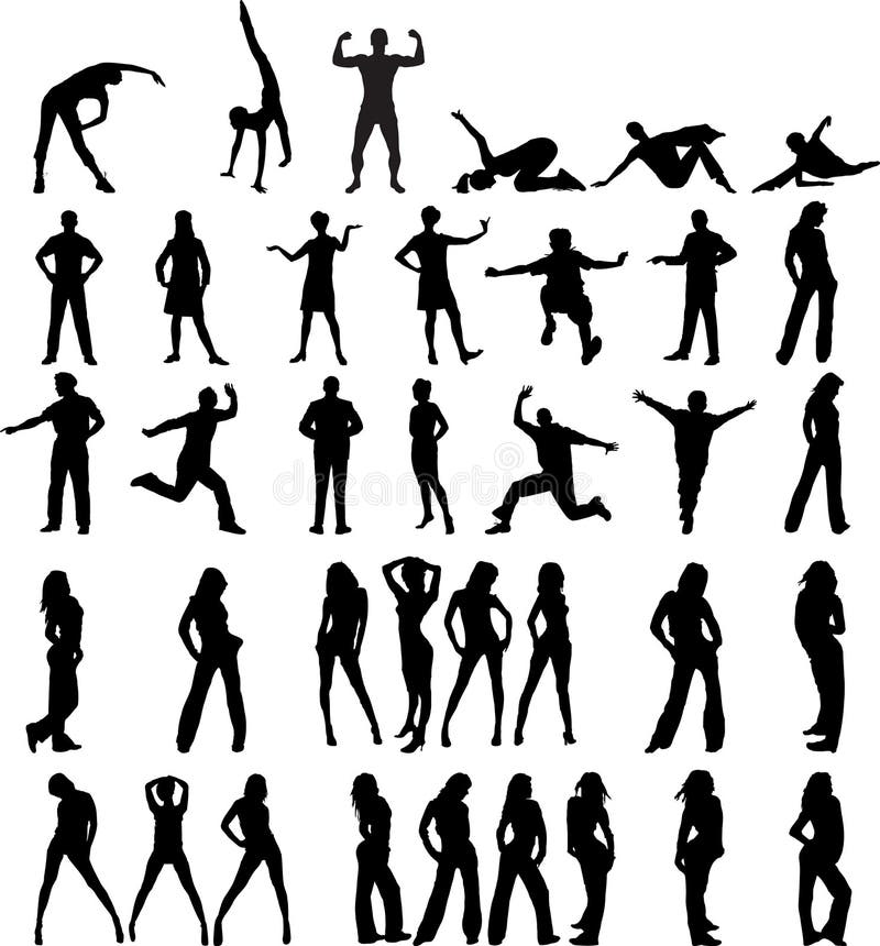 Human Body stock vector. Illustration of black, fashion - 8205058