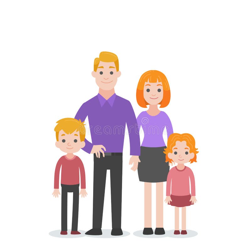 Set of People Character Family Concept Stock Vector - Illustration of ...