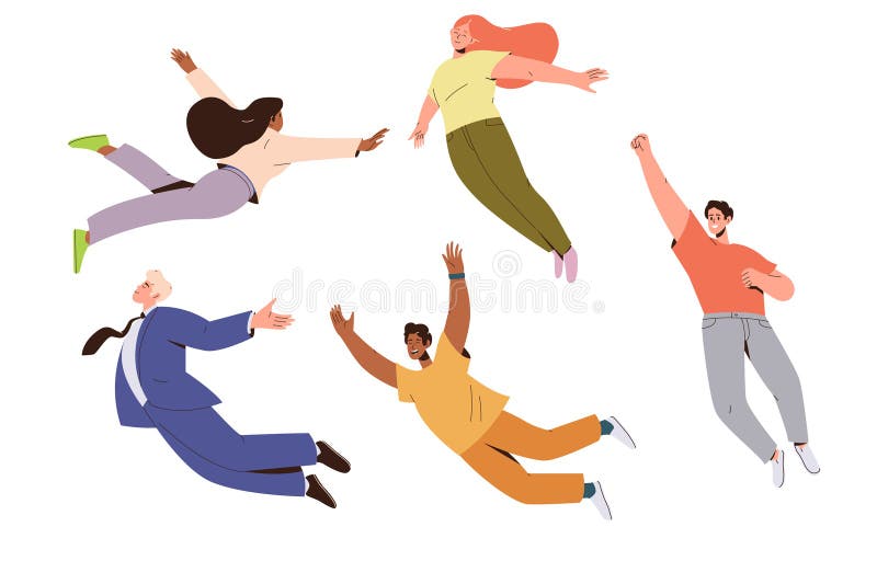 Levitating Person Stock Illustrations – 381 Levitating Person Stock ...