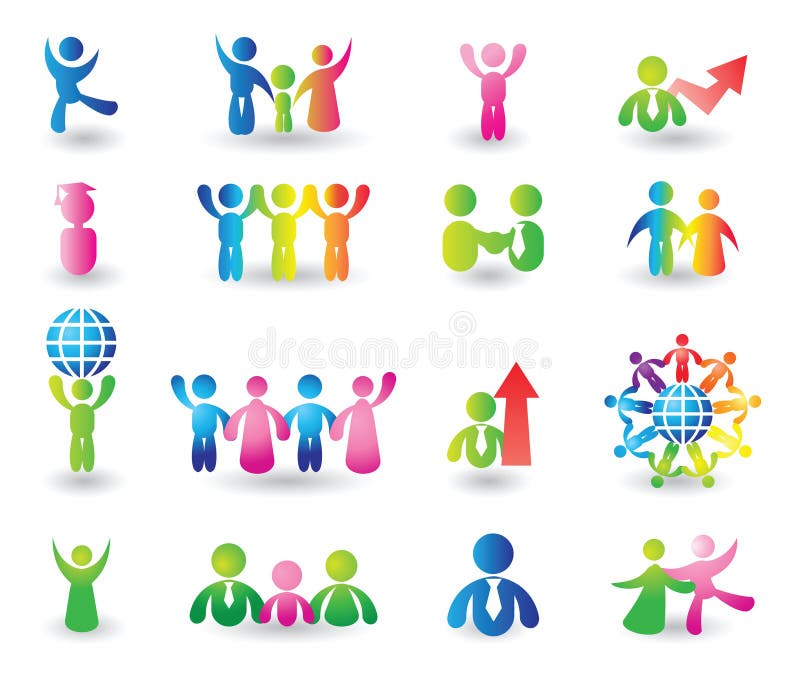 Set of people icons stock vector. Illustration of father - 8870923
