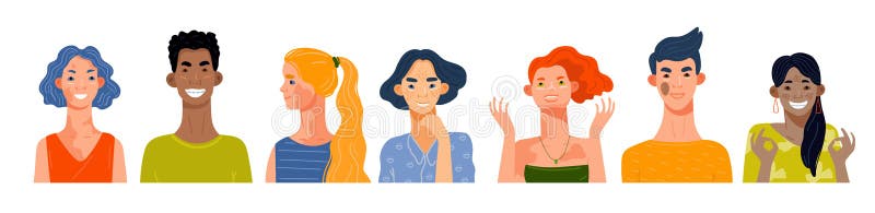 Set of People with Problems in Their Appearance Stock Illustration ...