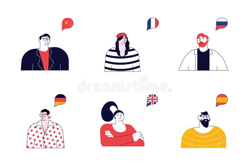 People Speaking Different Languages Stock Illustrations – 110 People ...