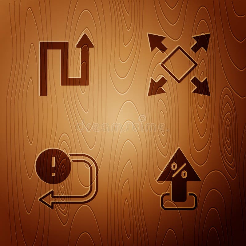Set Percent Up Arrow, Arrow, and Many Ways Directional on Wooden ... Set Percent Up Arrow, Arrow, and Many Ways Directional on Wooden ...