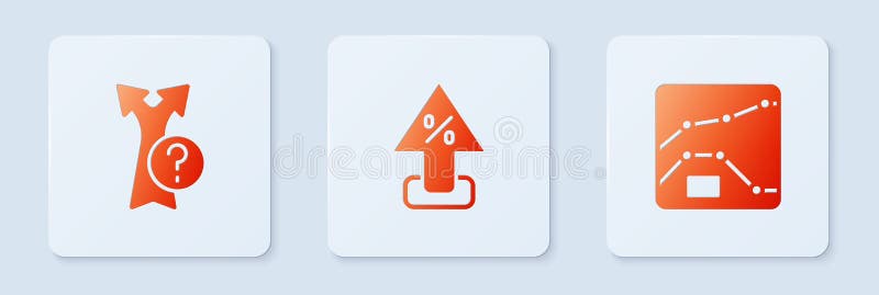 Set Percent Up Arrow, Arrow and Graph, Chart, Diagram. White Square ... Set Percent Up Arrow, Arrow and Graph, Chart, Diagram. White Square ...