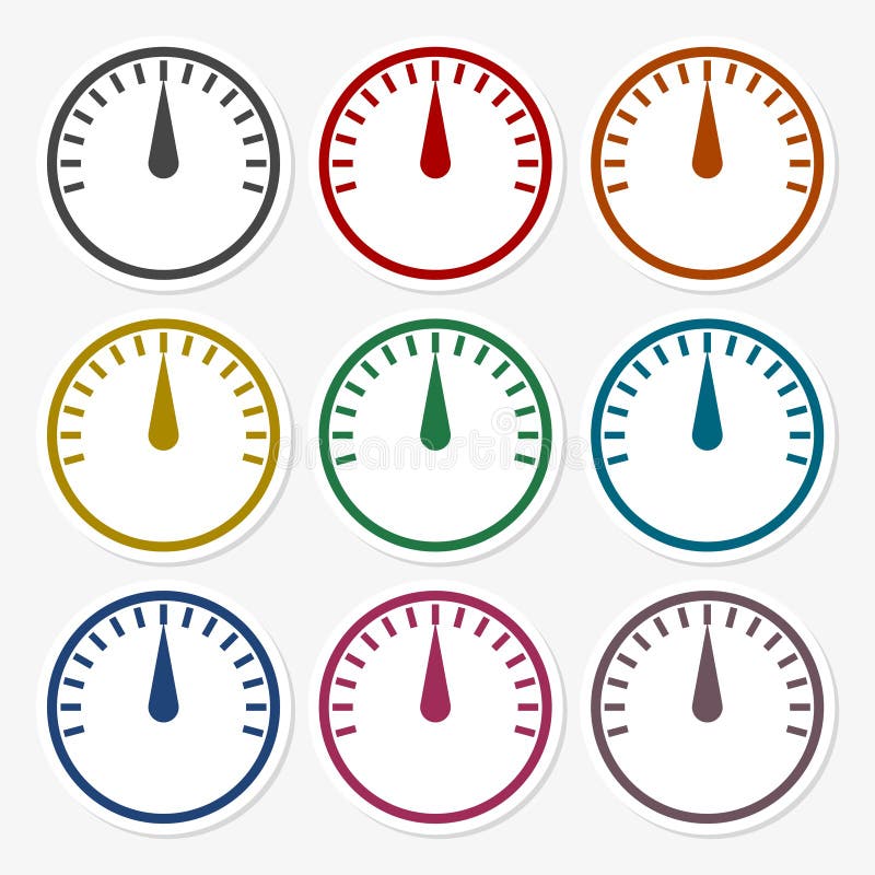 Meter Bar on Gauge. Level of Progress on Scale with Indicator. High ...