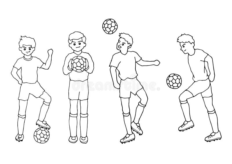 Set Person Activities Vector Doodle Hand Drawing Sketch Illustration ...