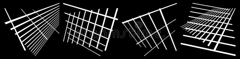 Set Pf 3d ,spatial Grids, Meshes. Interlace, Interlocking, Intersecting ...