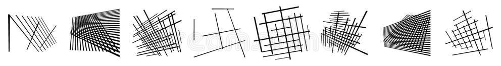 Set Pf 3d ,spatial Grids, Meshes. Interlace, Interlocking, Intersecting ...
