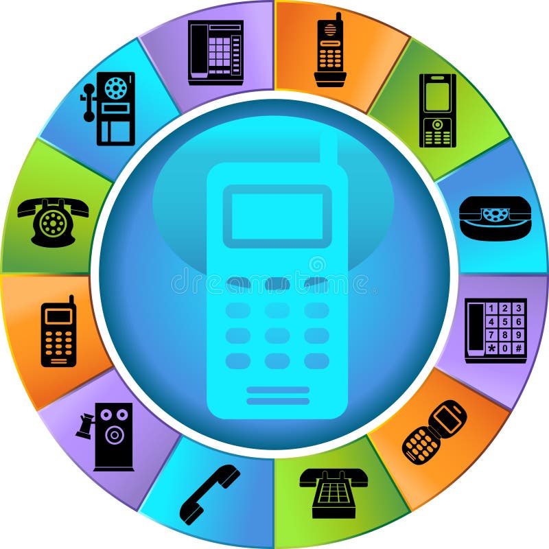 Phone buttons stock illustration. Illustration of mobile - 16177799