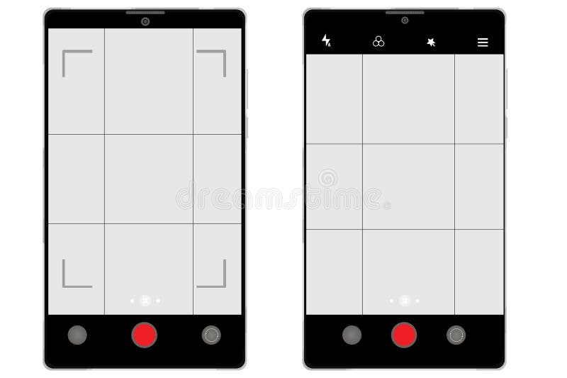 Mobile Phone Camera Video Screen Template Stock Illustrations – 1,525 ...