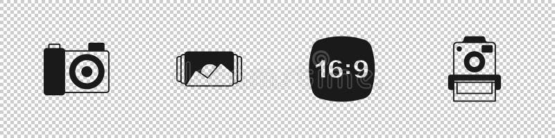 Set Photo Camera, Frame, 16 and Icon. Vector Stock Vector ...