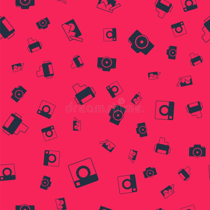 Set Photo Camera, Retouching, Camera Roll Cartridge and on Seamless ...