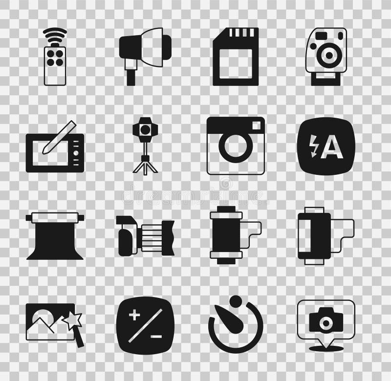 Set Photo Camera, Camera Roll Cartridge, Auto Flash, SD Card, Softbox ...