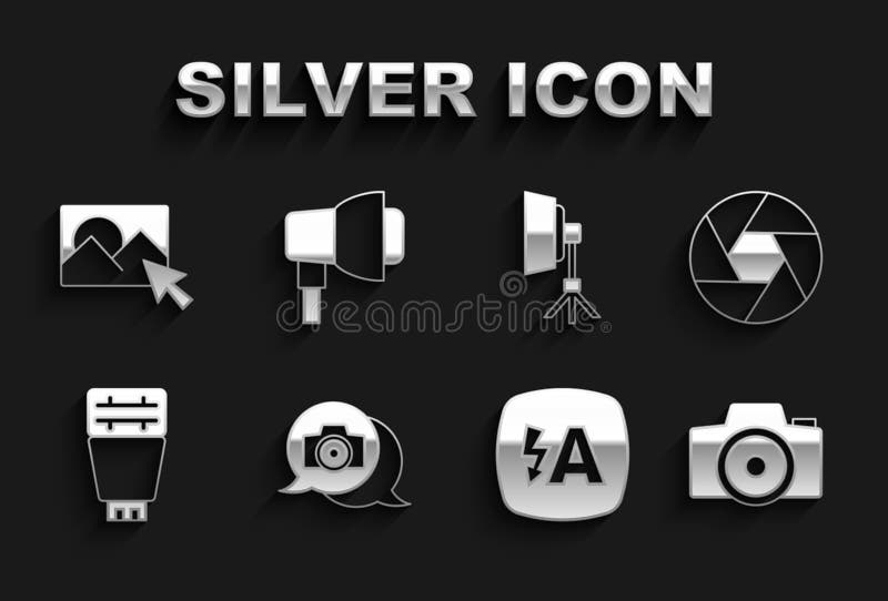 Set Photo Camera, Camera Shutter, Auto Flash, Softbox Light, Retouching ...