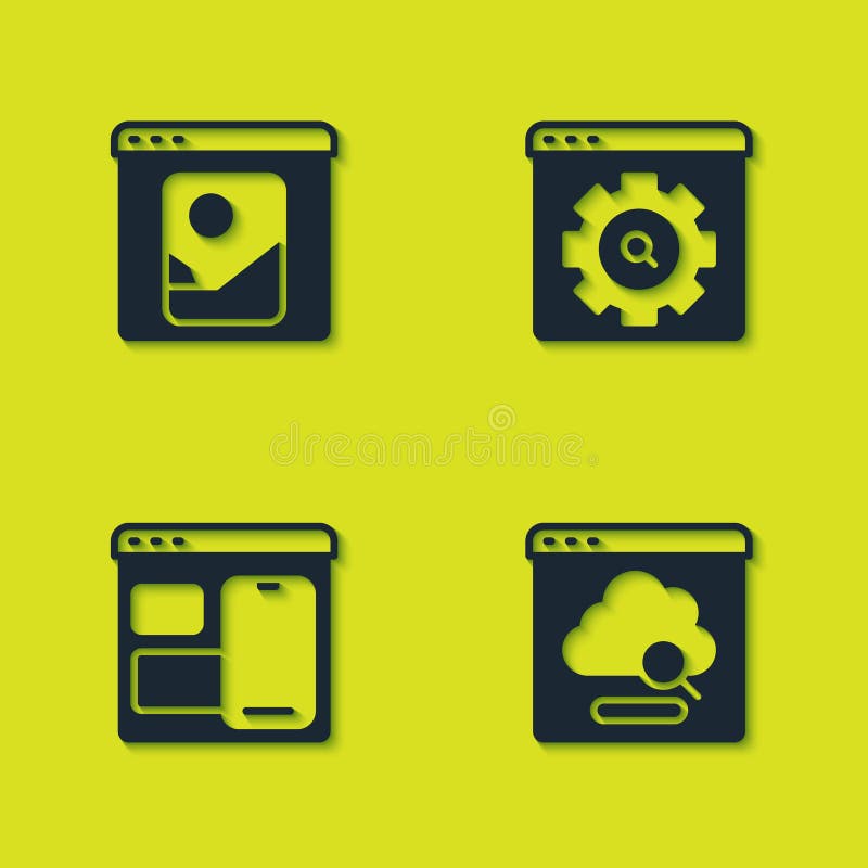 Set Photo Retouching Cloud Technology Data Transfer Web Developer