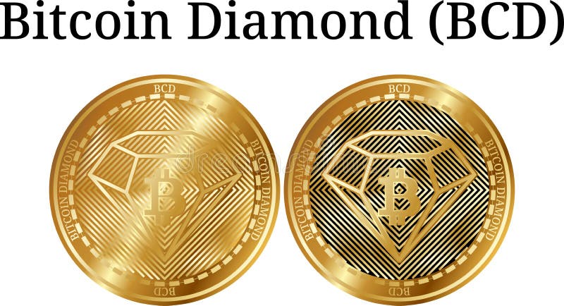 Set of Physical Golden Coin Bitcoin Diamond BCD Stock Vector ... Set of Physical Golden Coin Bitcoin Diamond BCD Stock Vector ...
