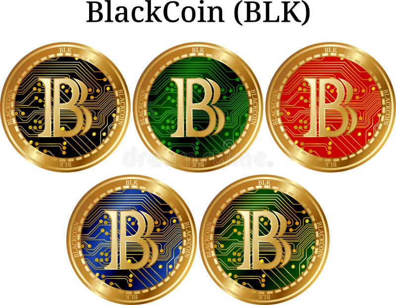 Set of Physical Golden Coin BlackCoin BLK Stock Vector - Illustration ... Set of Physical Golden Coin BlackCoin BLK Stock Vector - Illustration ...