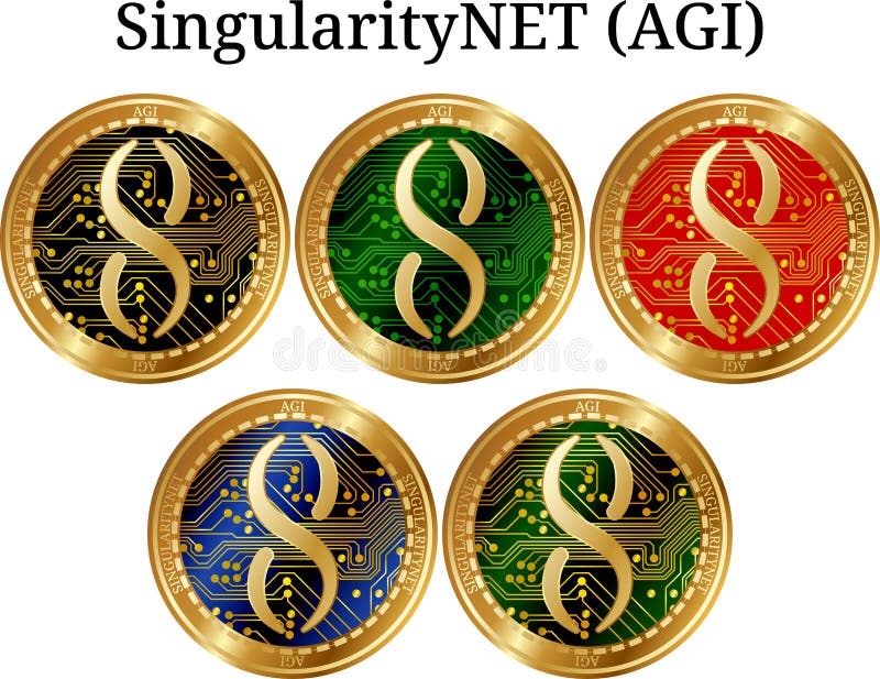 Vector SingularityNET (AGI) Logo Stock Illustration - Illustration of ...