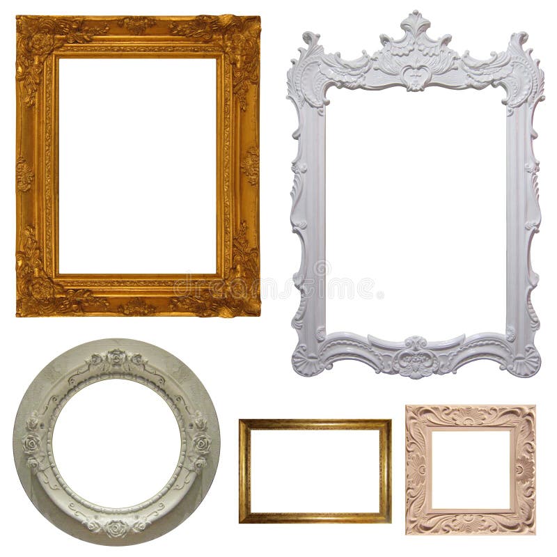 Set of picture frames stock photo. Image of gallery, white - 84875444