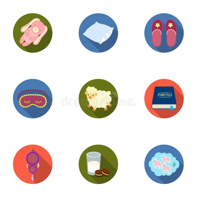 A Set of Pictures on a Theme a Dream, Rest. Bed Accessories for Rest ...