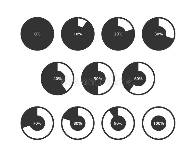 Set Pie Chart Icons. Circle Diagram Vector. Collection Charts Graphs ... Set Pie Chart Icons. Circle Diagram Vector. Collection Charts Graphs ...