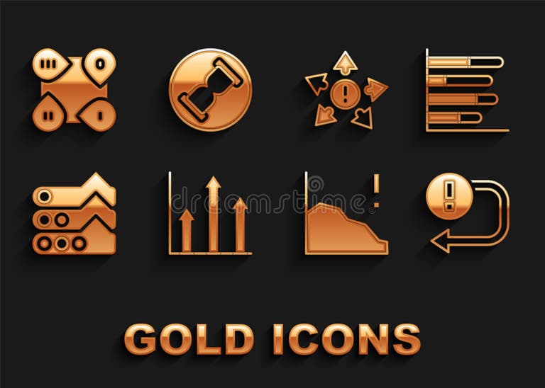 Set Pie Chart Infographic, Arrow, Financial Growth Decrease, Graph, Chart, Diagram, Many Ways ...