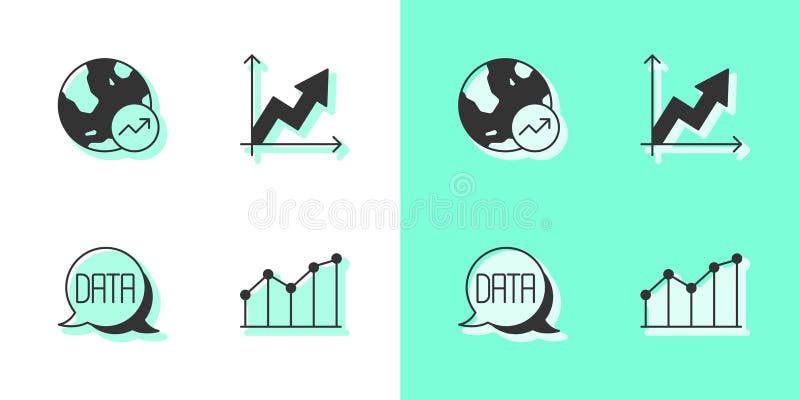 Set Pie Chart Infographic, Financial Growth, Data Analysis and Icon ... Set Pie Chart Infographic, Financial Growth, Data Analysis and Icon ...