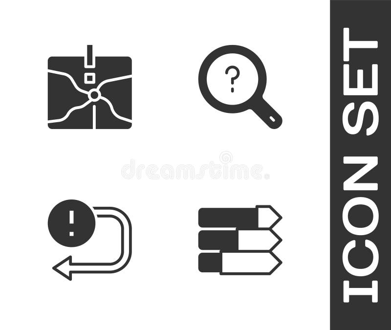 Set Pie Chart Infographic, Intersection Point, Arrow and Unknown Search ...