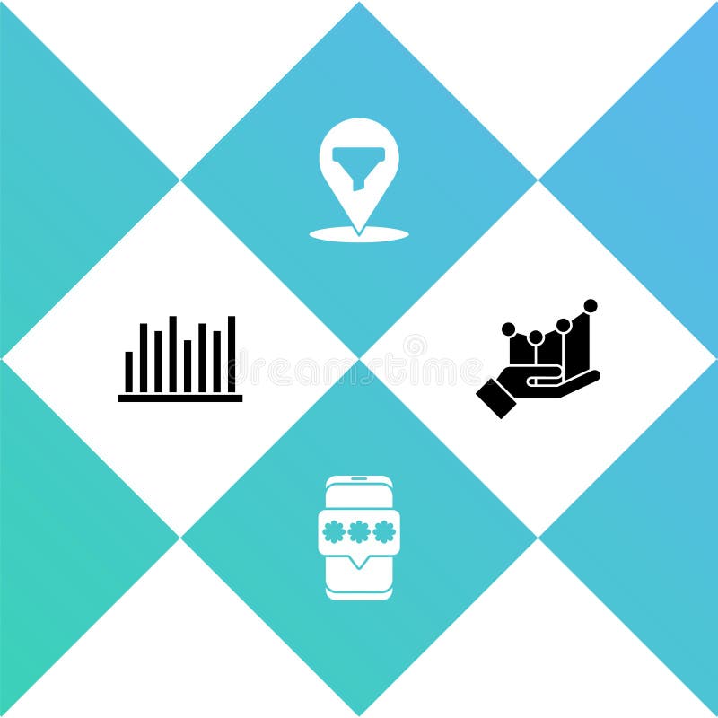 Set Pie Chart Infographic, Mobile and Password, Location with Sales ...