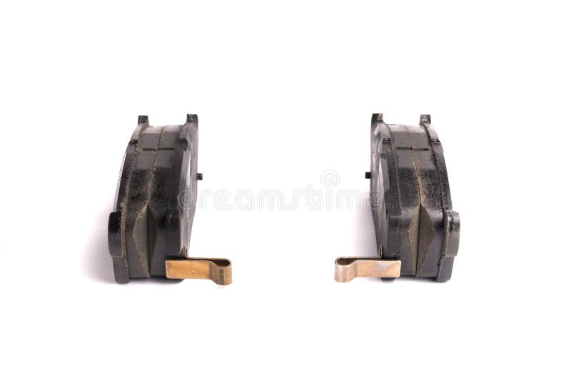 Set of 4 Pieces of New Front Disc Brake Pads, Isolated on White Stock ...