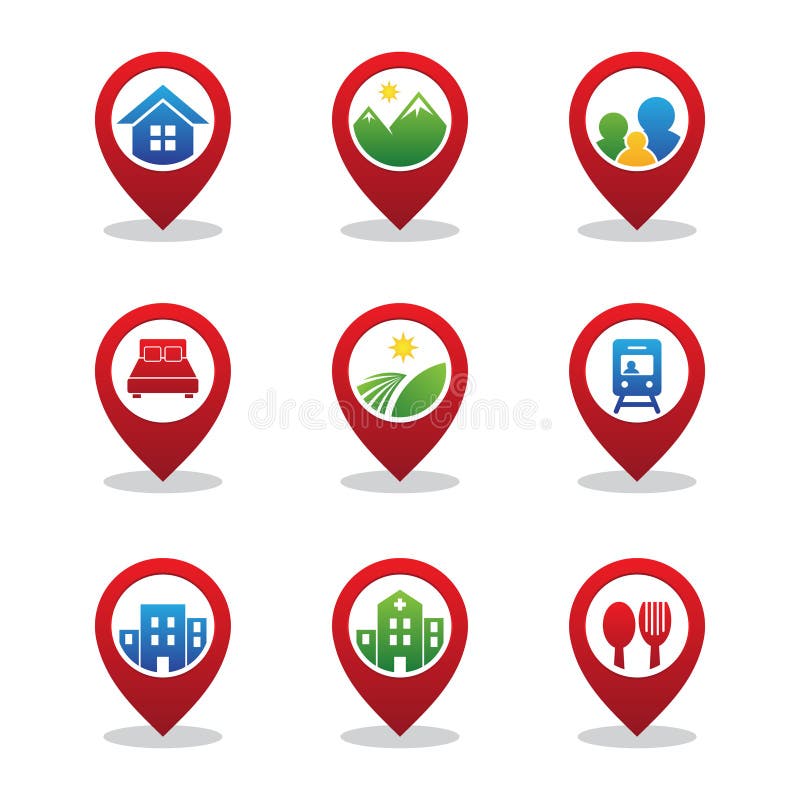 Map Navigation Icon Set Stock Illustrations – 132,323 Map Navigation Icon Set Stock ...