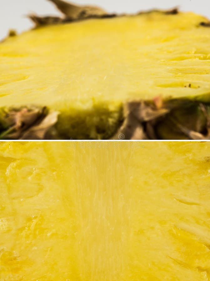 A Set of Pineapples in Different Positions Stock Photo - Image of green ...