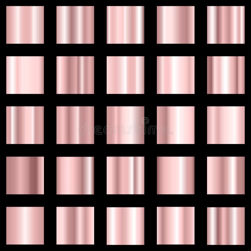 Set of Pink Gradient. Rose Color Gradient Collection. Vector. Stock ...