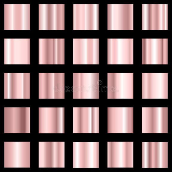 Set of Pink Gradient. Rose Color Gradient Collection. Vector. Stock ...