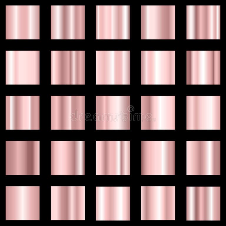 Set of Pink Gradient. Rose Color Gradient Collection. Vector. Stock ...