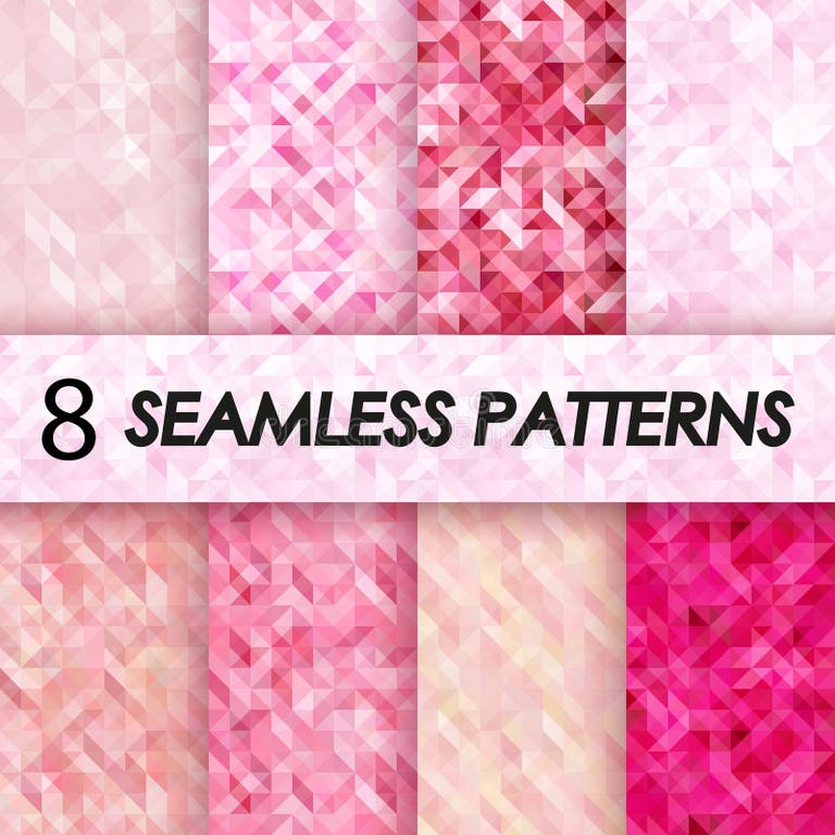 Set pink triangular stock vector. Illustration of holiday - 87516967