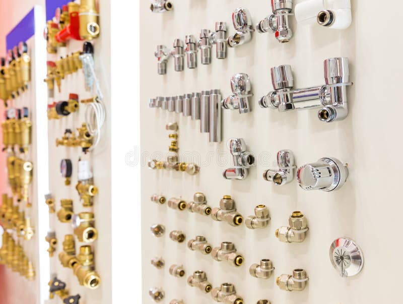 Set of Pipe Fittings and Fixturing Components Stock Photo - Image of ...