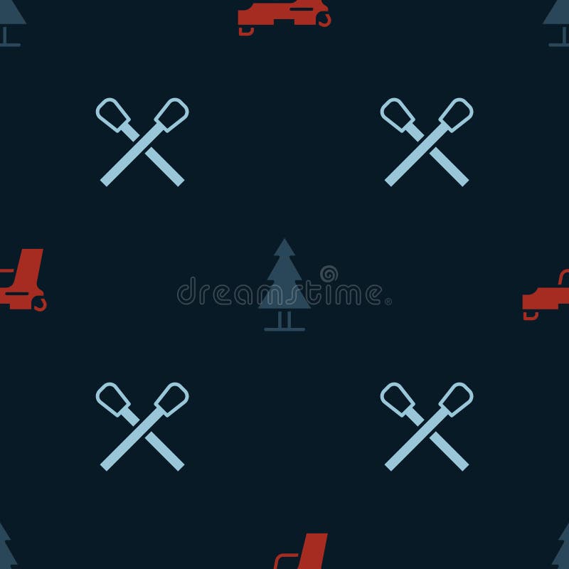 Set Pistol or Gun, Tree and Burning Match with Fire on Seamless Pattern ...