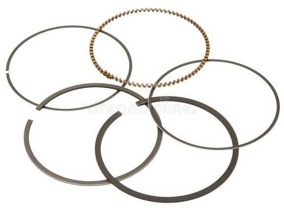 Set of Piston Rings for 4 Stroke Engine Stock Photo - Image of eating ...