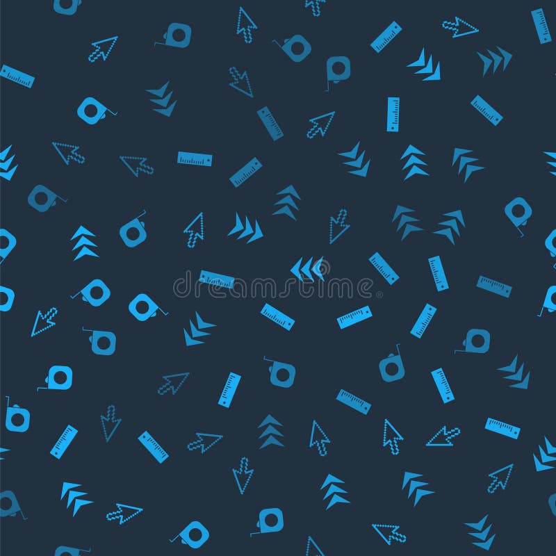 Set Pixel Arrow Cursor, Ruler, Arrow and Roulette Construction on ...