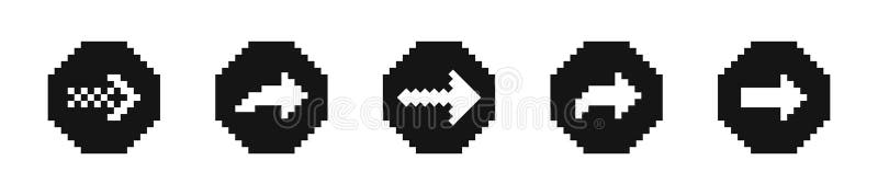 Set of Pixel Arrows. 8 Bit Pixel Arrows. Pixel Arrows. 8 Bit Pixel ...