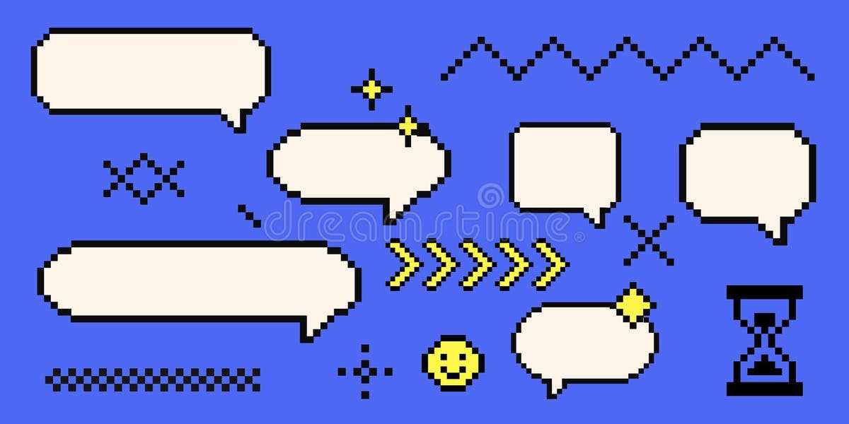 Dialog Box Pixel Stock Illustrations – 599 Dialog Box Pixel Stock ...