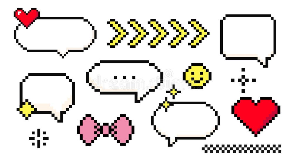 8 Bit Speech Bubble Stock Illustrations – 437 8 Bit Speech Bubble Stock ...