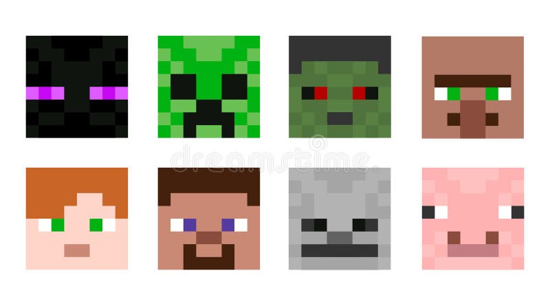 Minecraft Character Faces