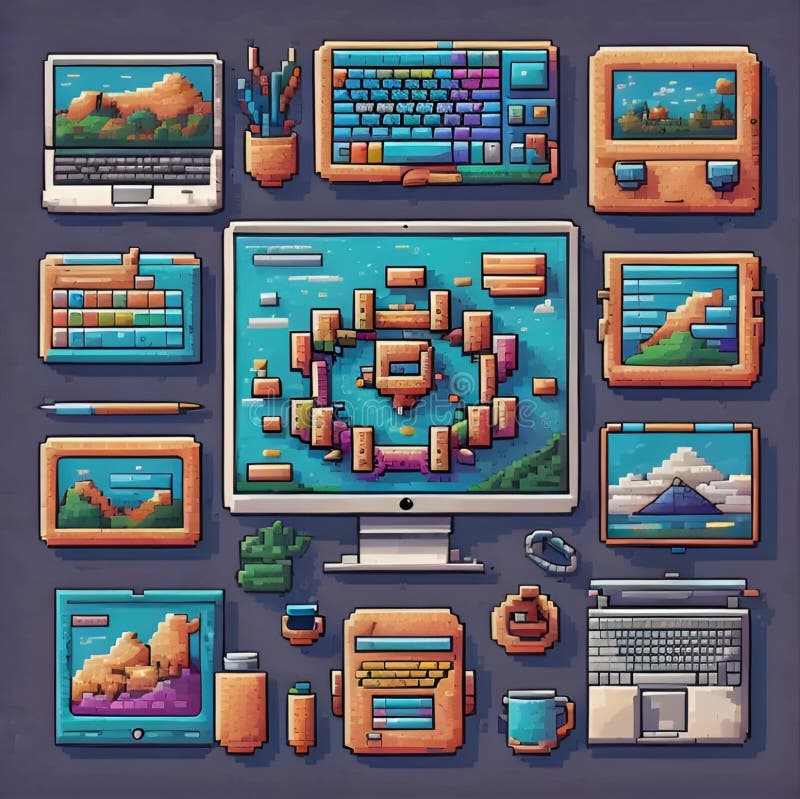 Pixelated Objects Stock Illustrations – 608 Pixelated Objects Stock ...