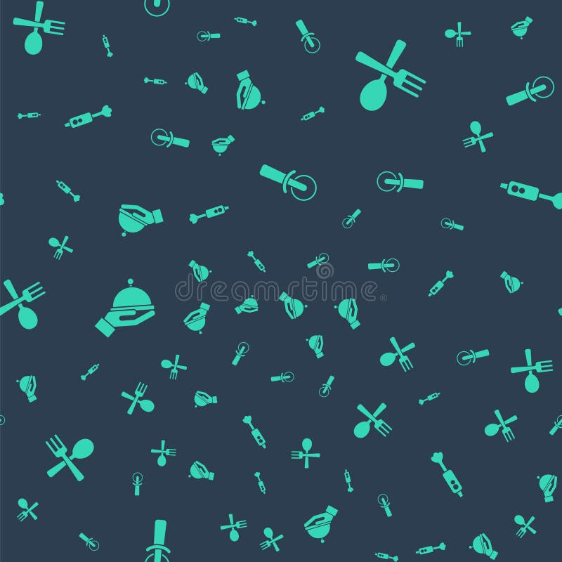 Set Pizza Knife, Crossed Fork and Spoon, Covered with Tray and Blender ...