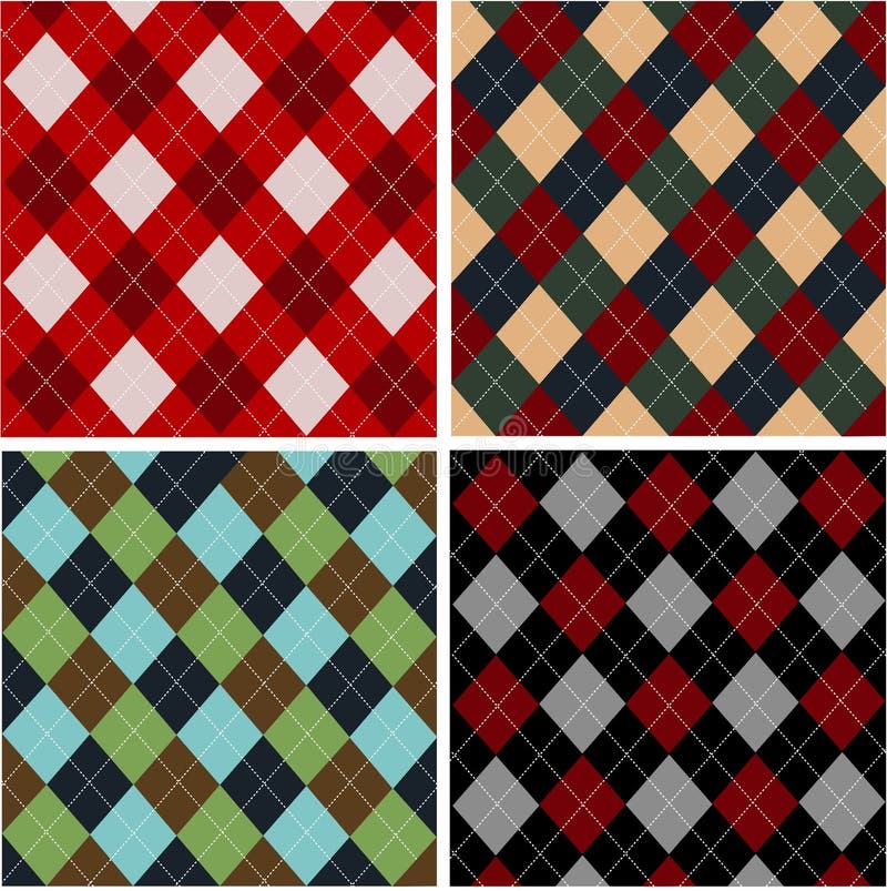 Set of plaid patterns stock vector. Illustration of brown - 17465574