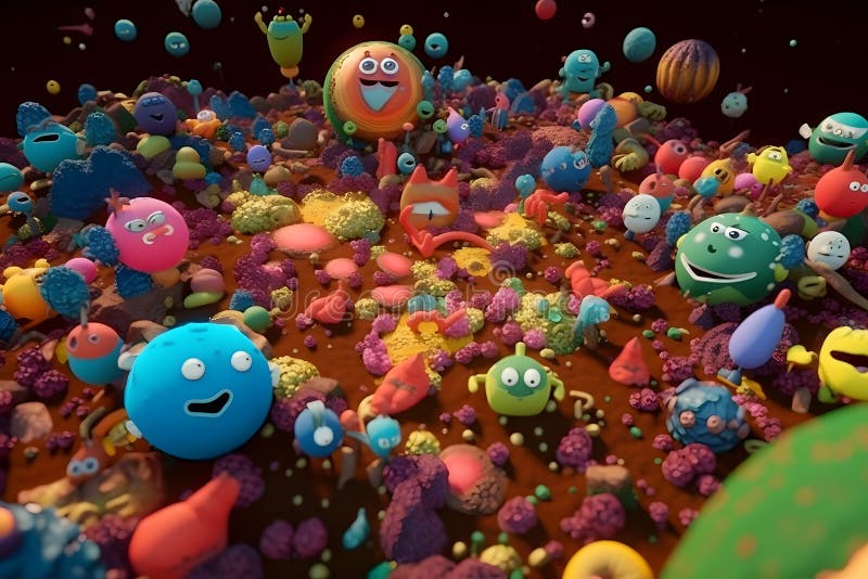 Set of Planets in the Solar System. Neural Network AI Generated Stock ...